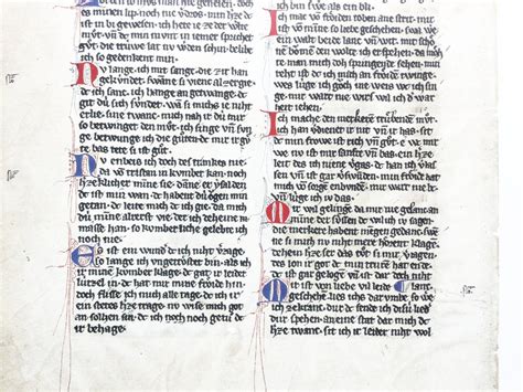 Medieval Script Pages Handwritten Script Middle Ages Etsy