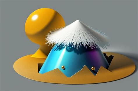 Premium Ai Image Artistic Abstract Creative Colorful 3d Rendering Model Strange Shape Ornament