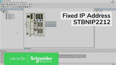 How To Set A Fixed Ip Address On A Stbnip2212 Schneider Electric