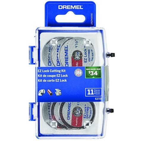 Dremel Ez728 02 11 Pc Ez Lock Cutting Rotary Accessory Micro Kit