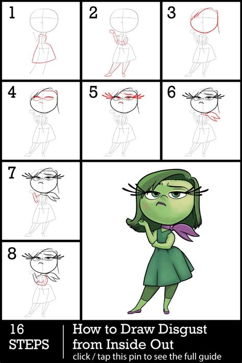 How To Draw Disgust From Inside Out 2 Step By Step Guide Artofit