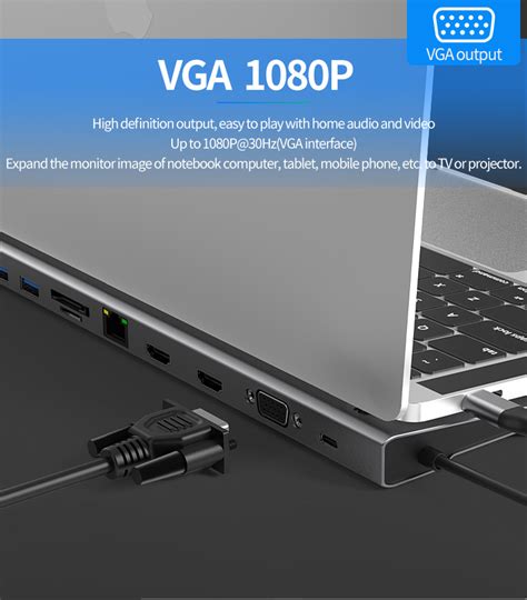 Blueendless Type C Adapter Hub Usb 30 To Hdtv Dual 4k Type C Docking