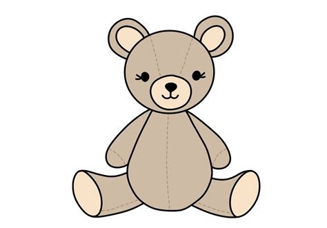 How To Draw A Teddy Bear Design School