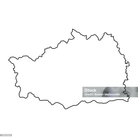 Kedougou Region Map Administrative Division Of Senegal Vector