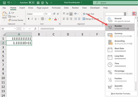 How To Stop Excel From Rounding Numbers Decimals Fractions