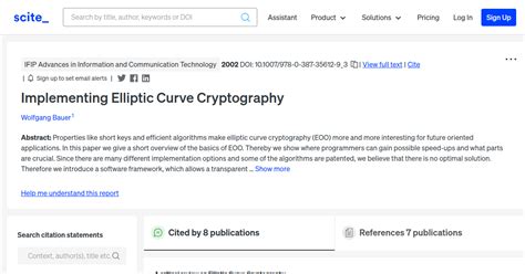 Implementing Elliptic Curve Cryptography