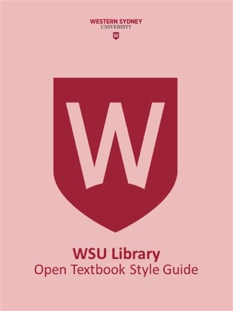 Wsu Library Open Textbook Style Guide Simple Book Publishing