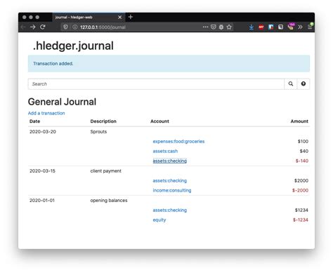 Tutorial Hledger Web Hledger