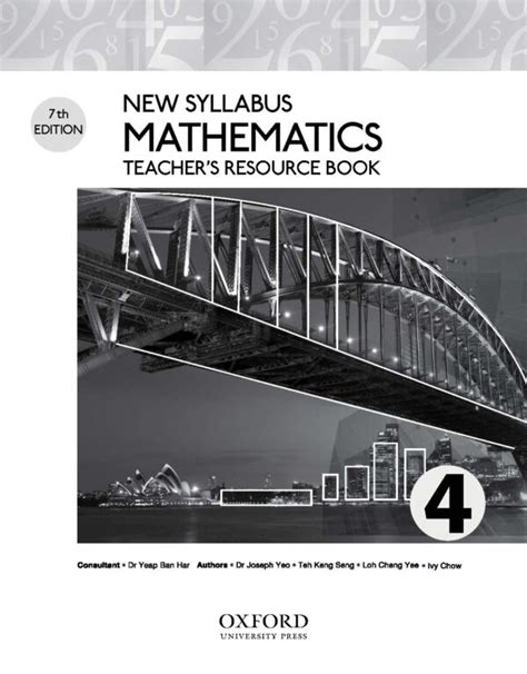 [Sách] Oxford - New Syllabus Mathematics 4 Teacher’s Resource Book 7th Edition – Sách giấy gáy ...
