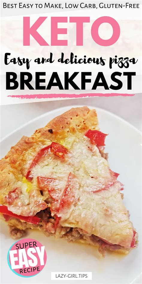 Quick And Easy Keto Breakfast Pizza Low Carb And Gluten Free Lazy