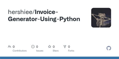 Invoice Generator Using Pythoninvoicegenpy At Main · Hershieeinvoice