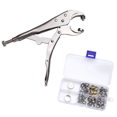 YZS Heavy Duty Snap Pliers Fastener Tool Kit Snap Installation Set Hand Tools EBay