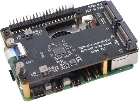 Suptronics X1004 NVMe Dual SSD Shield RPishop Cz