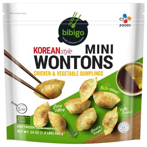 Bibigo Mini Wontons Chicken And Vegetable Dumplings Publix Super Markets