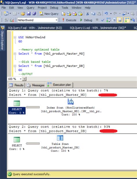 Sql Server Hekaton Disk Based Table Vs Memory Optimized Table