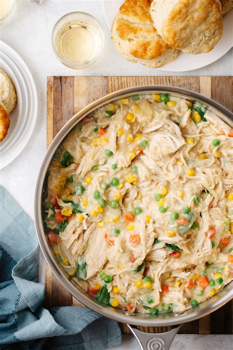 Easy Chicken Pot Pie With Biscuits Andie Mitchell