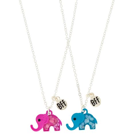 Best Friends Elephant Pendant Necklaces 2 Pack Claires Us