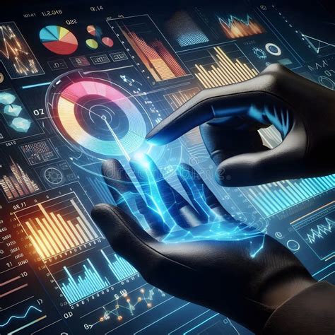 Business Professional Interacting With Advanced Futuristic Interface In A Corporate Setting