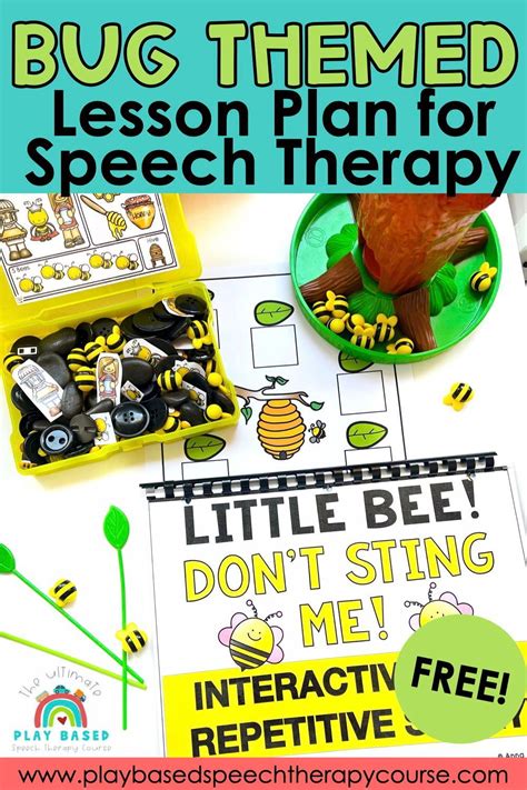 Preschool Bug Themed Lesson Plan In 2024 Speech Therapy Activities