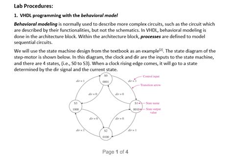 Solved Lab Procedures 1 Vhdl Programming With The