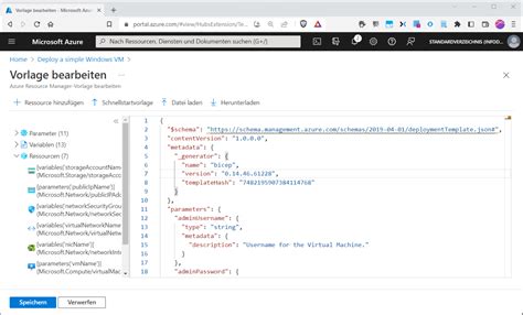 Azure Portal Teil 2 Ressourcen Bereitstellung