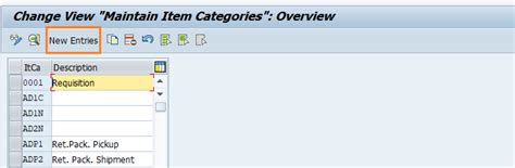 SAP SD Define Item Categories