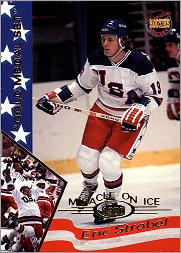 1995 Miracle On Ice 35 Eric Strobel Puck Junk