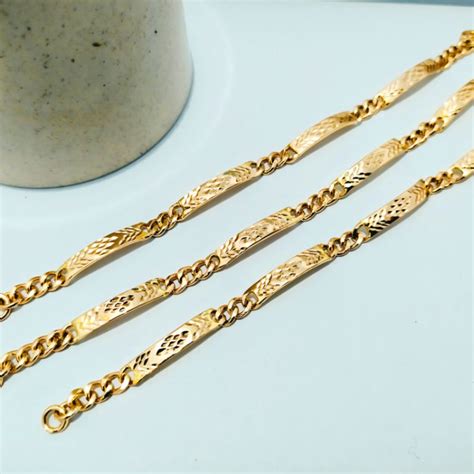 Jual Gelang Swasa Ori Dewasa Model Rantai Plat Pipih Untuk Dewasa