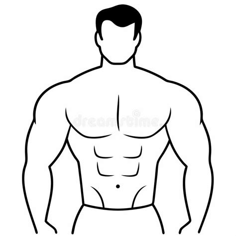 Bodybuilder Big Muscles Man Vector Design Stock Vector Illustration Of Contour Dynamic 333070832