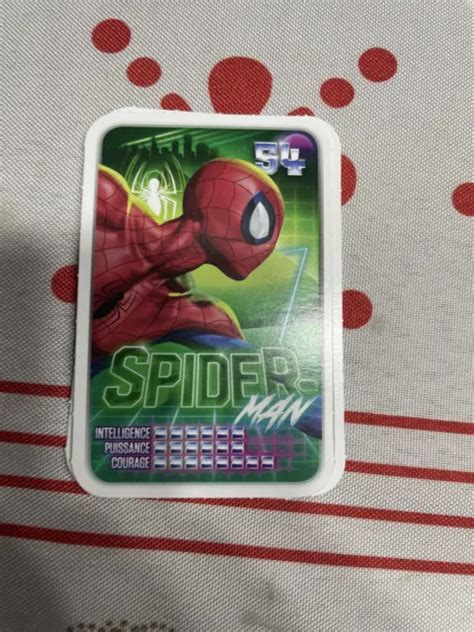 CARTE REVELE TON Pouvoir Leclerc MARVEL 2021 54 Spider Man EUR 1 00