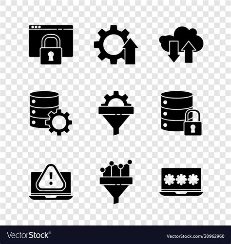 Set Secure Your Site With Https Ssl Arrow Growth Vector Image