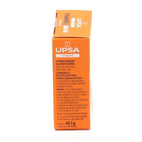 Upsa Vitamine C 500 Mg Comprimés à Croquer Tonus Immunité