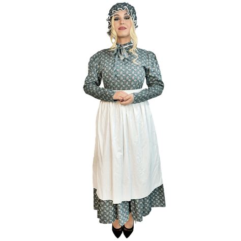 Colonial Middle Class Simple Floral Womens Costume Abracadabranyc