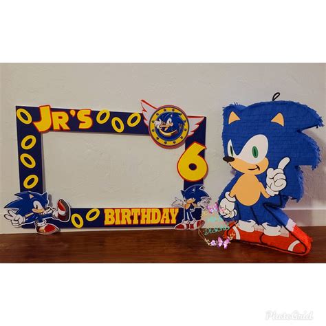 Sonic The Hedgehog Photo Prop Frame Sonic Props Sonic Etsy India