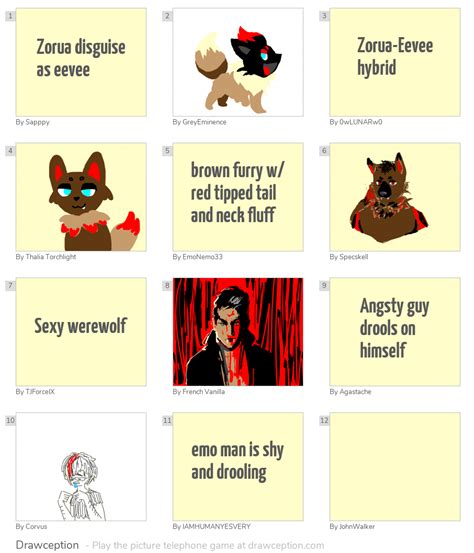 Zorua Disguise As Eevee Drawception