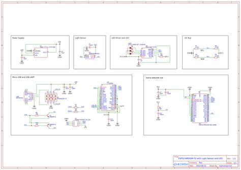 Esp32 Wroom 32e With Led Sensor And Led Oshwlab