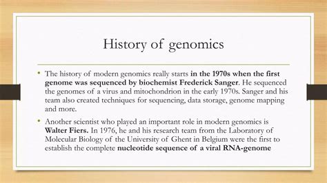 Introduction To Genomics PPTX