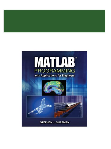 instant download matlab programming with applications for engineers pdf