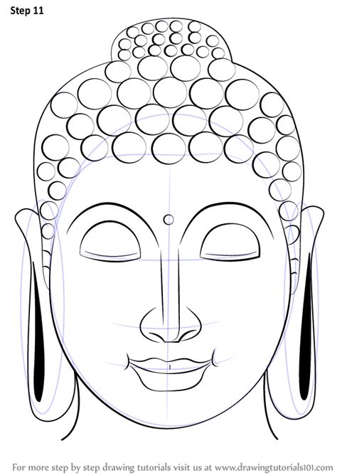 How To Draw Buddha Face Buddhism Step By Step