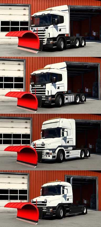 Scania Rjl R4 T T4 Chasse Neige 1 45 Ets2 Ets2 Mod Ats Mod