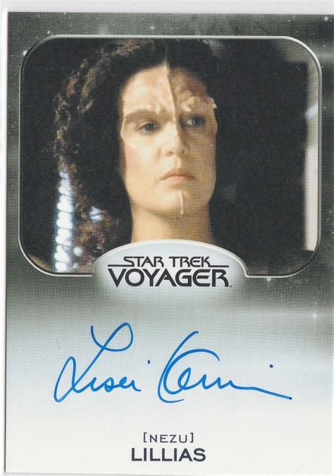 2015 Star Trek Voyager Auto Lisa Kaminir As Lillias Antique Price