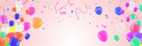 풍선 다양한 색상의 벡터 일러스트 레이 션의 컬러 색종이 화환 및 스트리머를 파티 또는 카니발 사용을위한 배경에 배치 요소 펀 카드 3차원 형태에 대한 스톡 벡터 아트 및