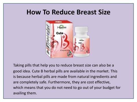 Ppt How To Reduce Breast Size Powerpoint Presentation Free Download