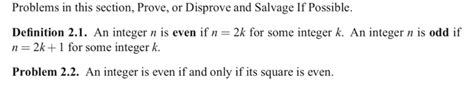 Solved Problems In This Section Prove Or Disprove And