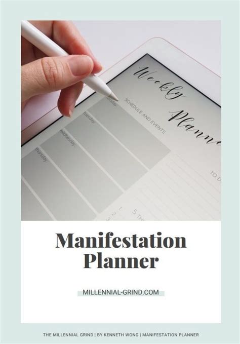 Manifest Journal Template