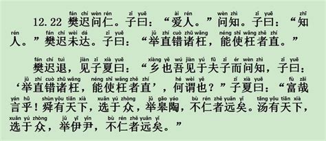 《颜渊篇》1222 樊迟问仁。子曰：“爱人。” 知乎