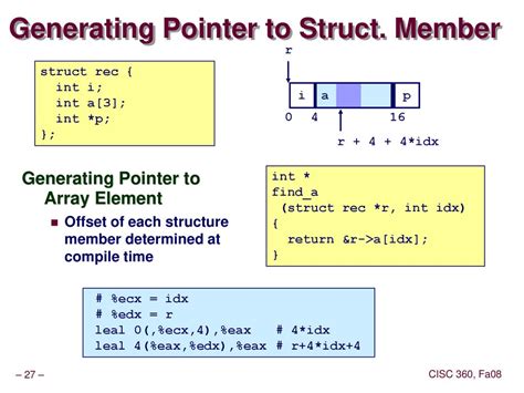 Machine Level Programming Iv Structured Data Sept 30 Ppt Download