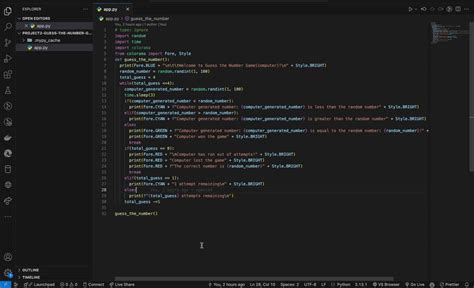 python programming guessthenumber codingjourney pythonprojects
