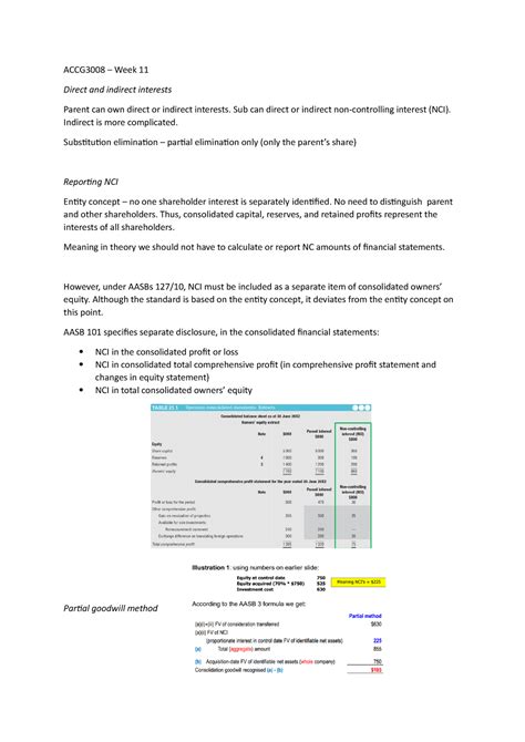 Week 11 Lecture Notes 11 ACCG3008 Week 11 Direct And Indirect