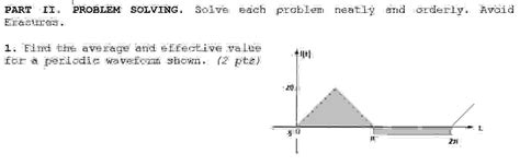 Solved Part Ii Problem Solving Solve Each Problem Neatly Chegg